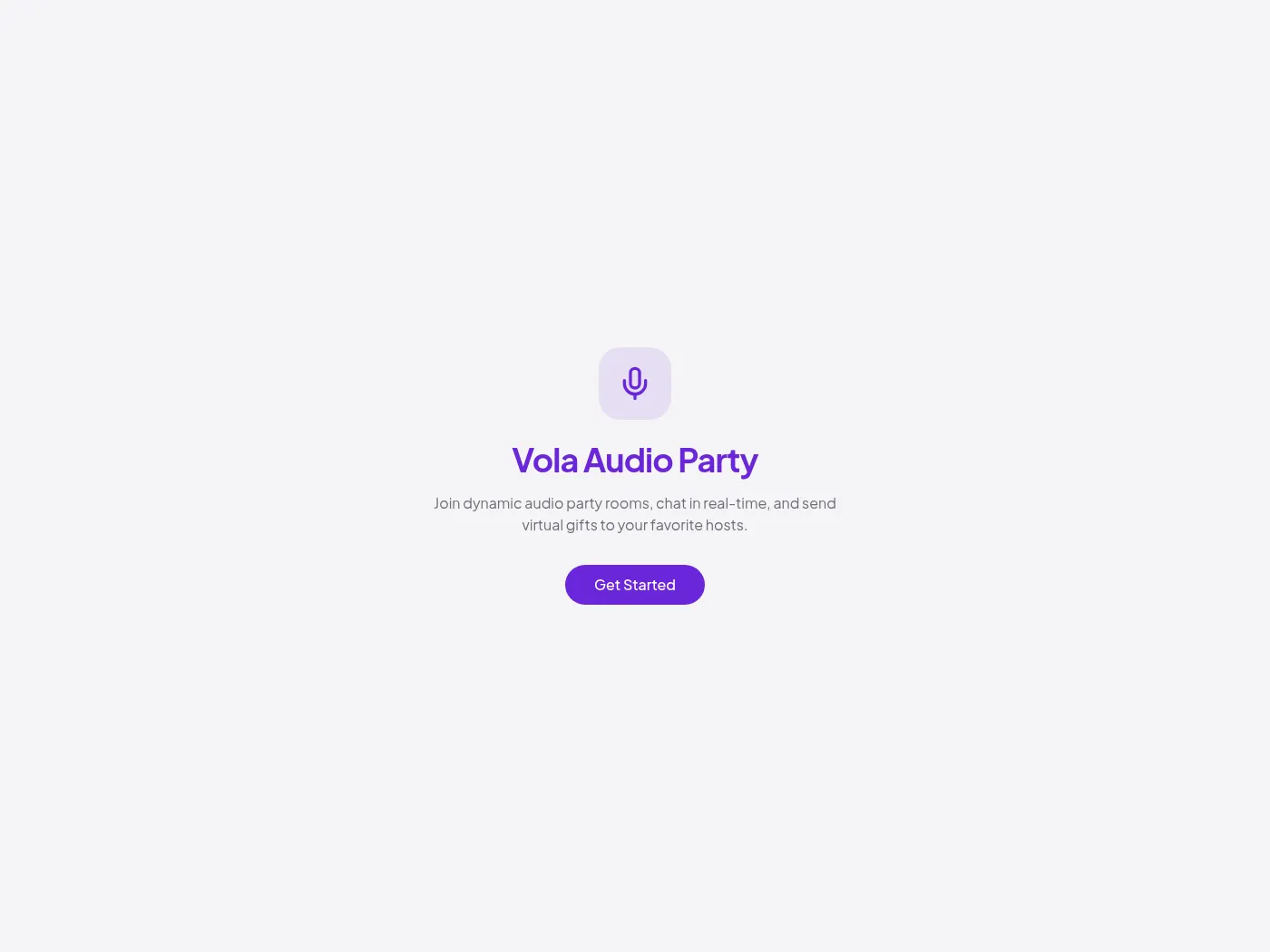 Vola Audio Party App