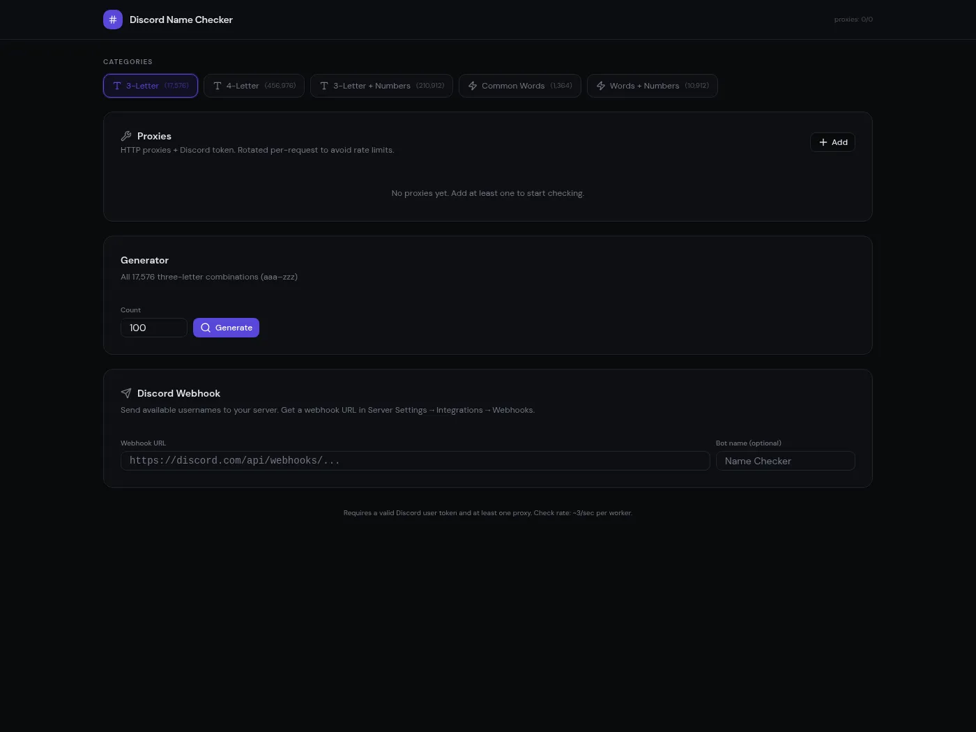 Discord Name Checker
