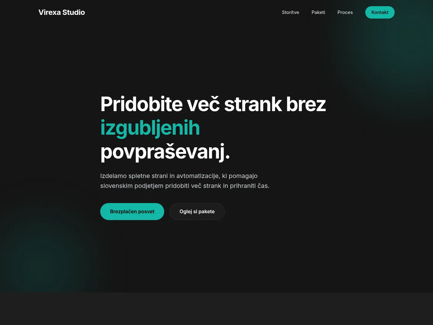 Virexa Studio Website