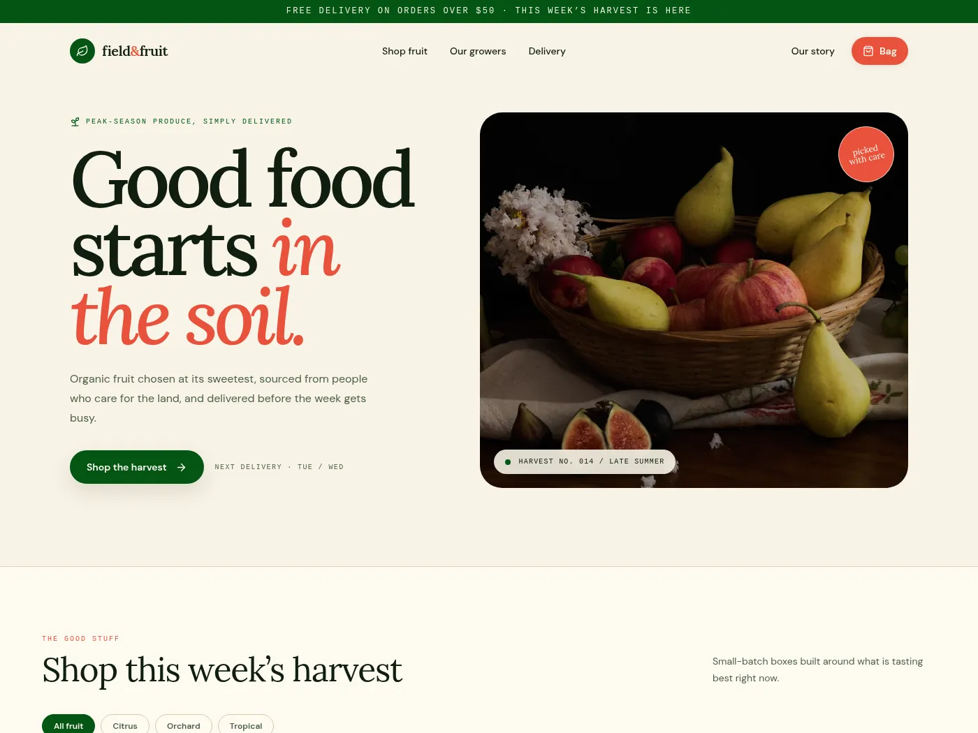 Organic Fruit Store