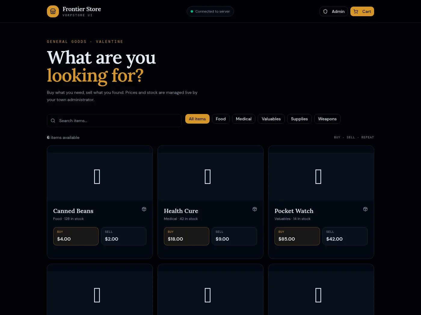 VorpStore UI Manager