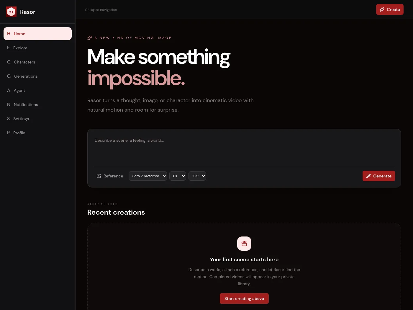 Rasor AI Video Platform