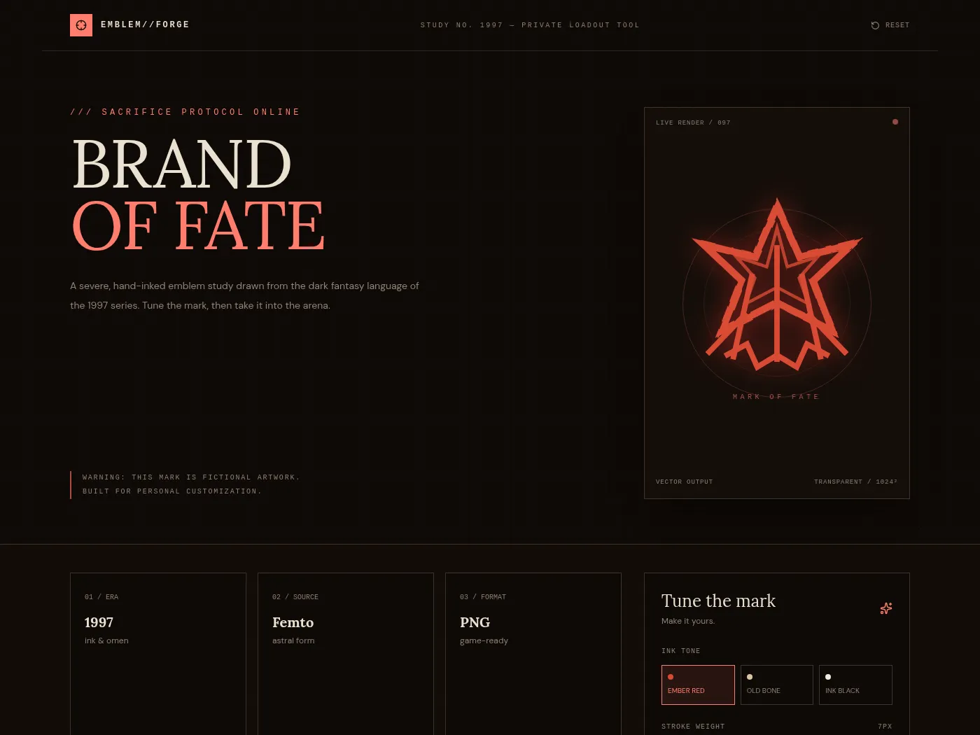 Berserk Emblem Creator