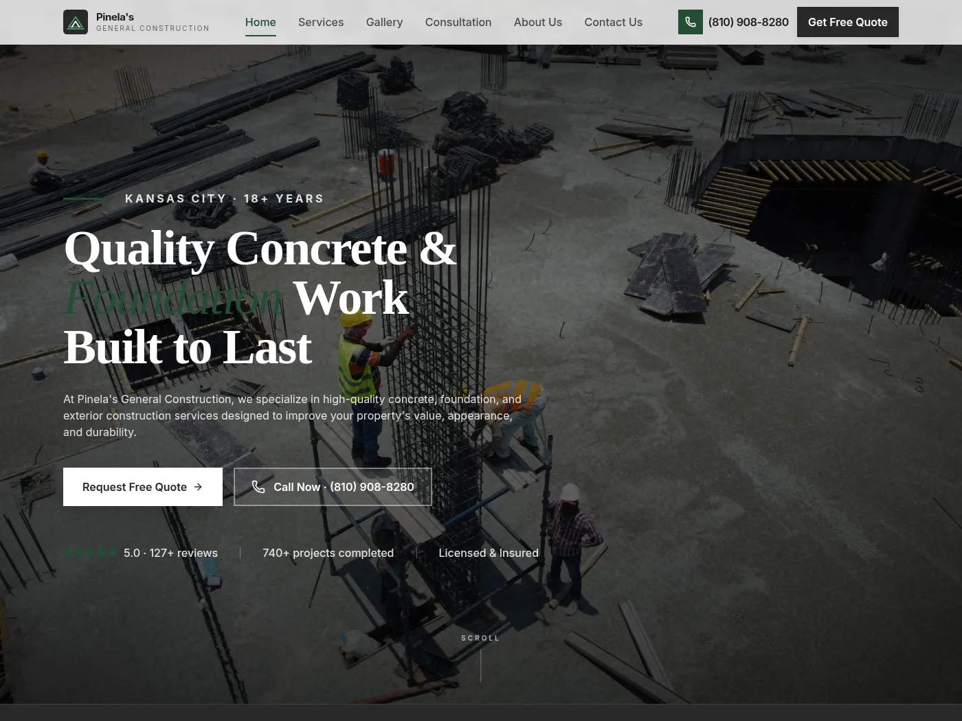 Pinela’s Construction Site