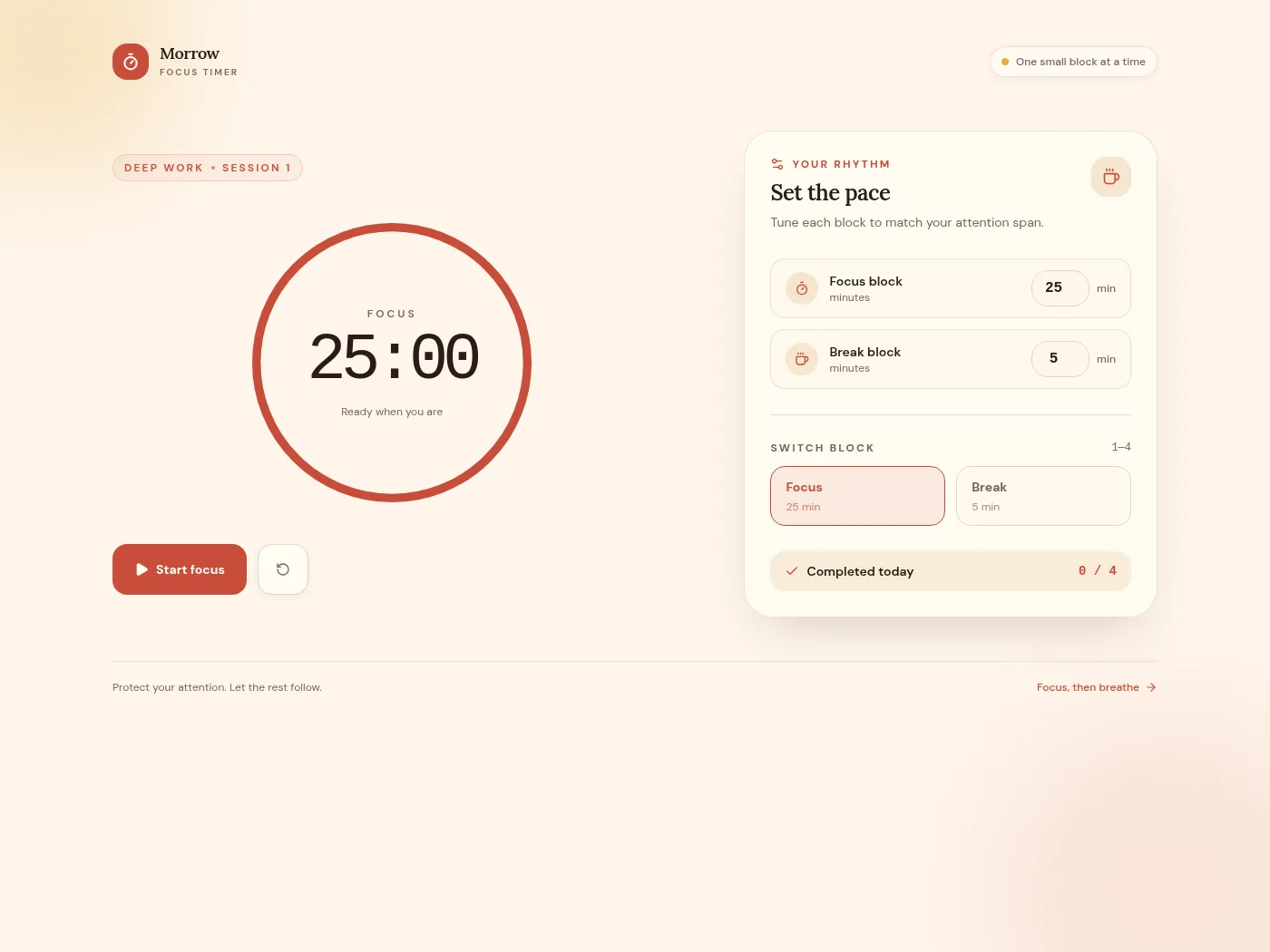 Pomodoro Focus Timer