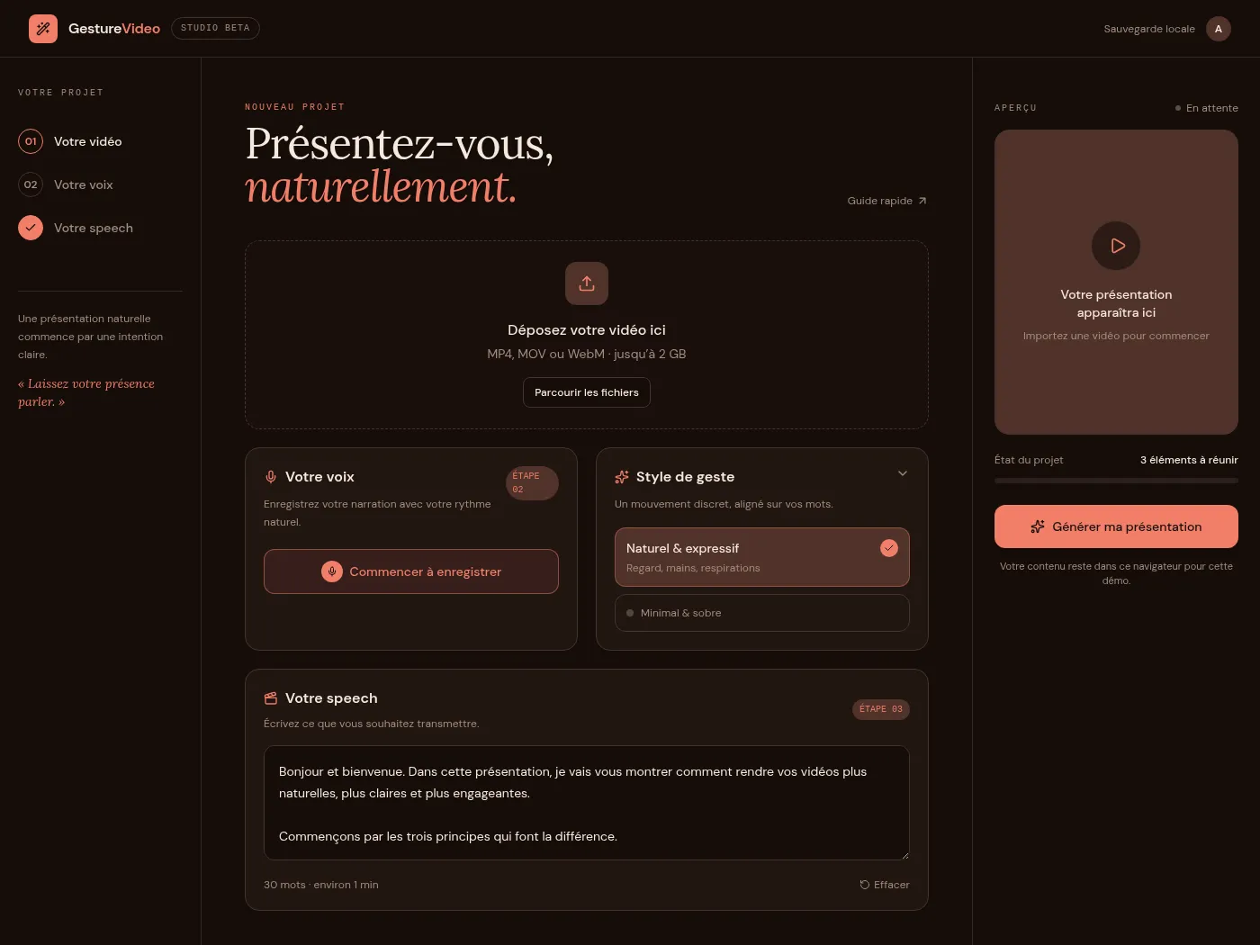 GestureVideo Presenter