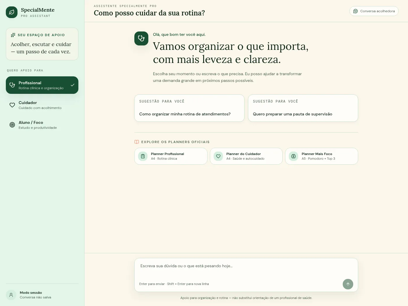 SpecialMente Pro Assistant