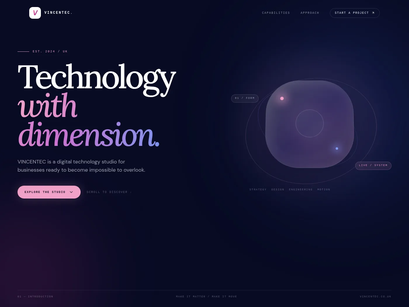 VINCENTEC 3D Web Showcase