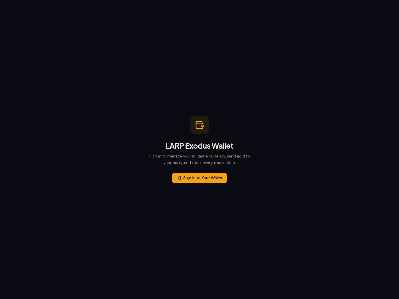 LARP Exodus Wallet