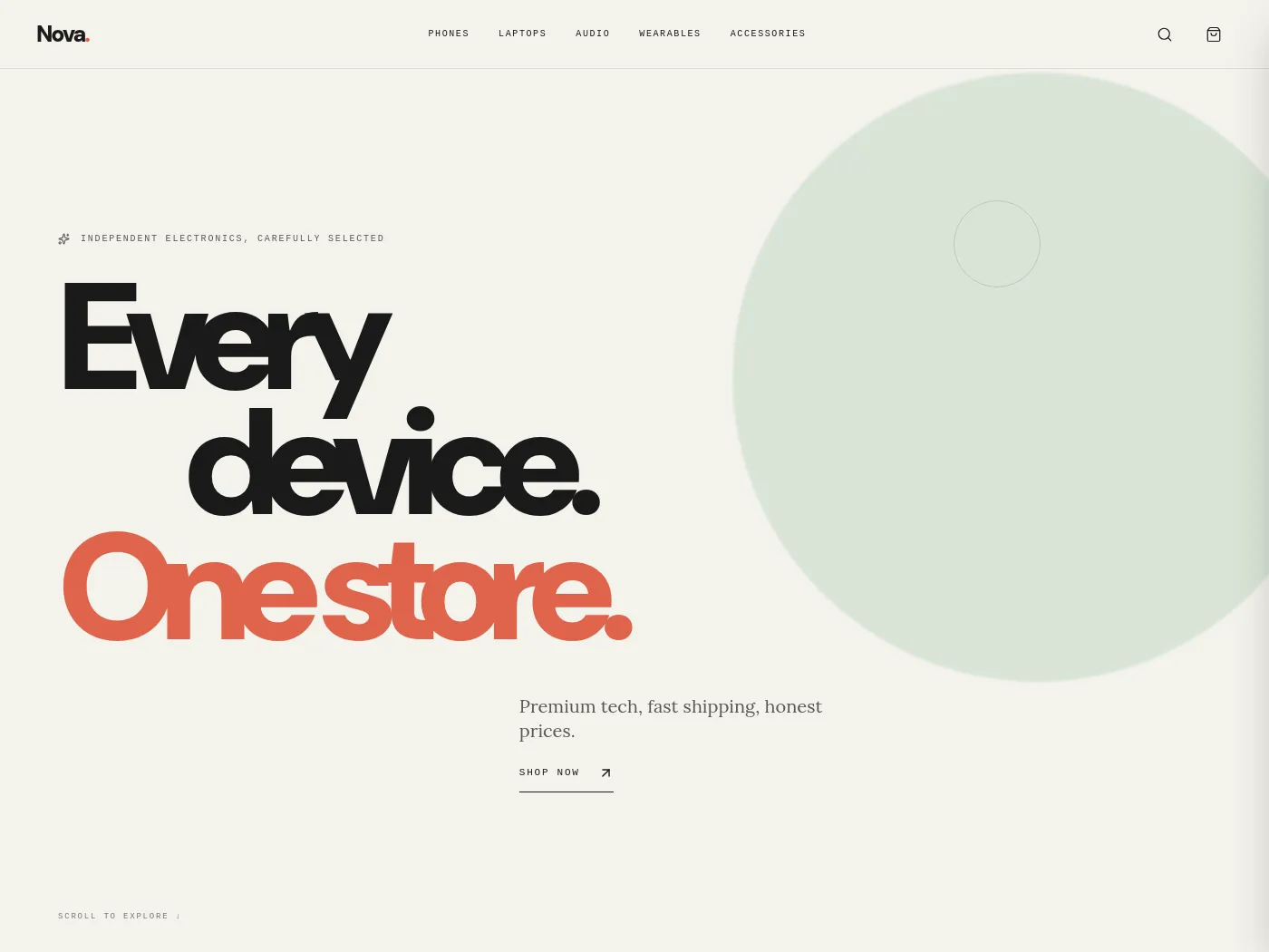 Nova Electronics Landing