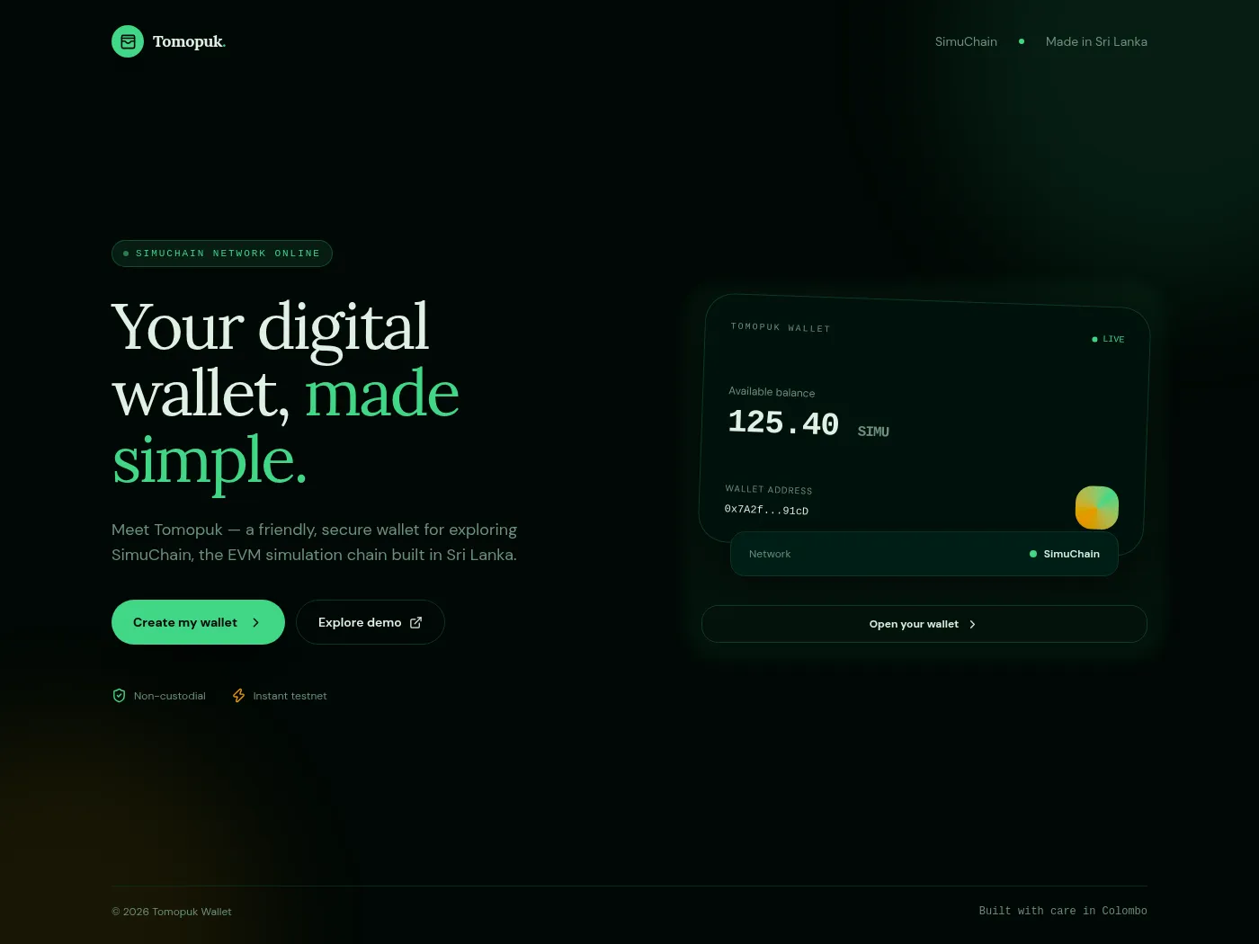 Tomopuk Wallet