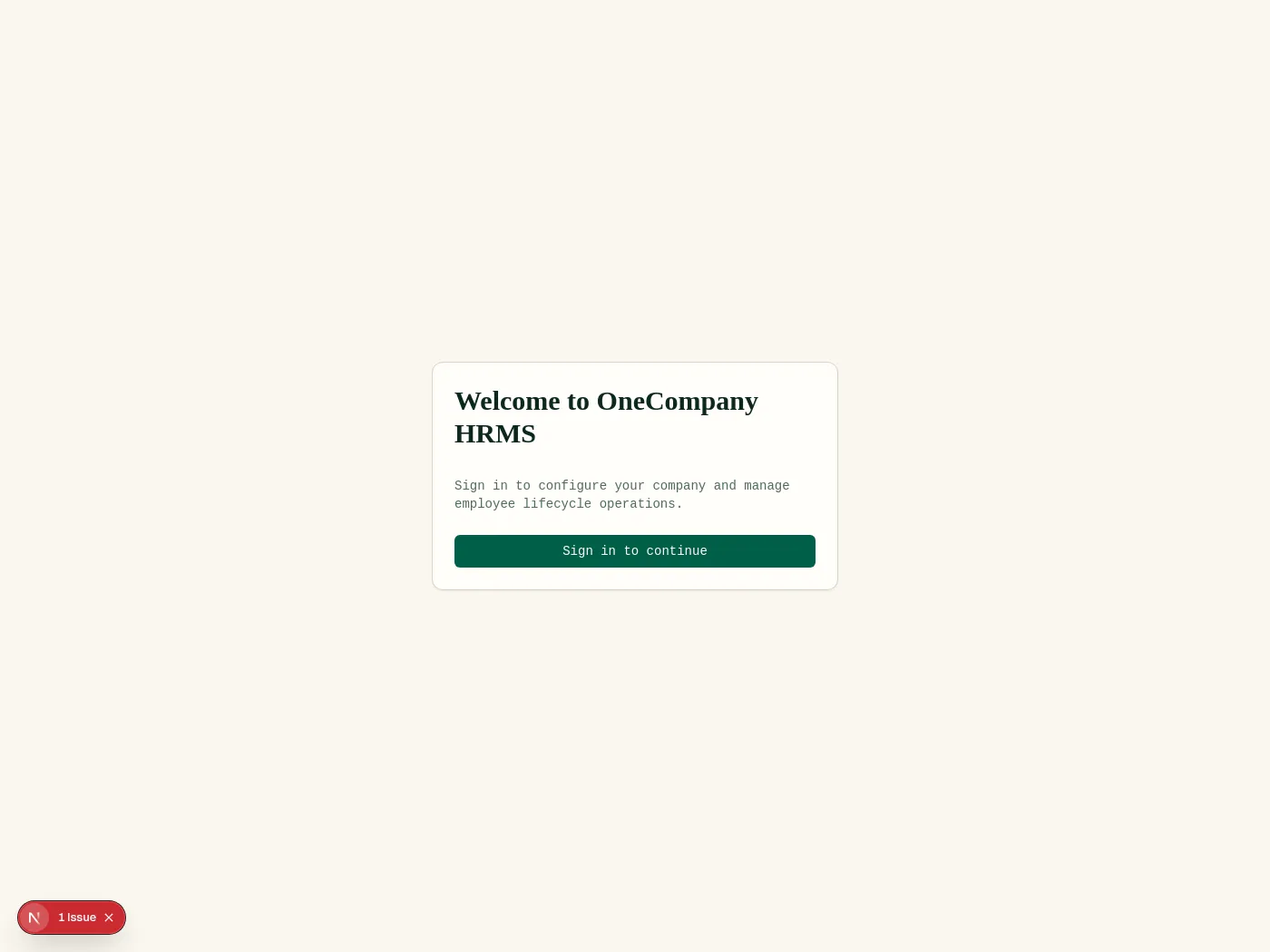 OneCompany HRMS