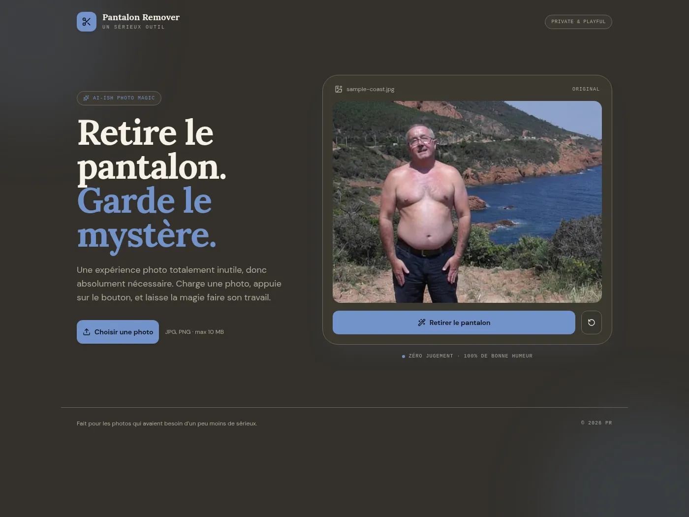 Pantalon Remover