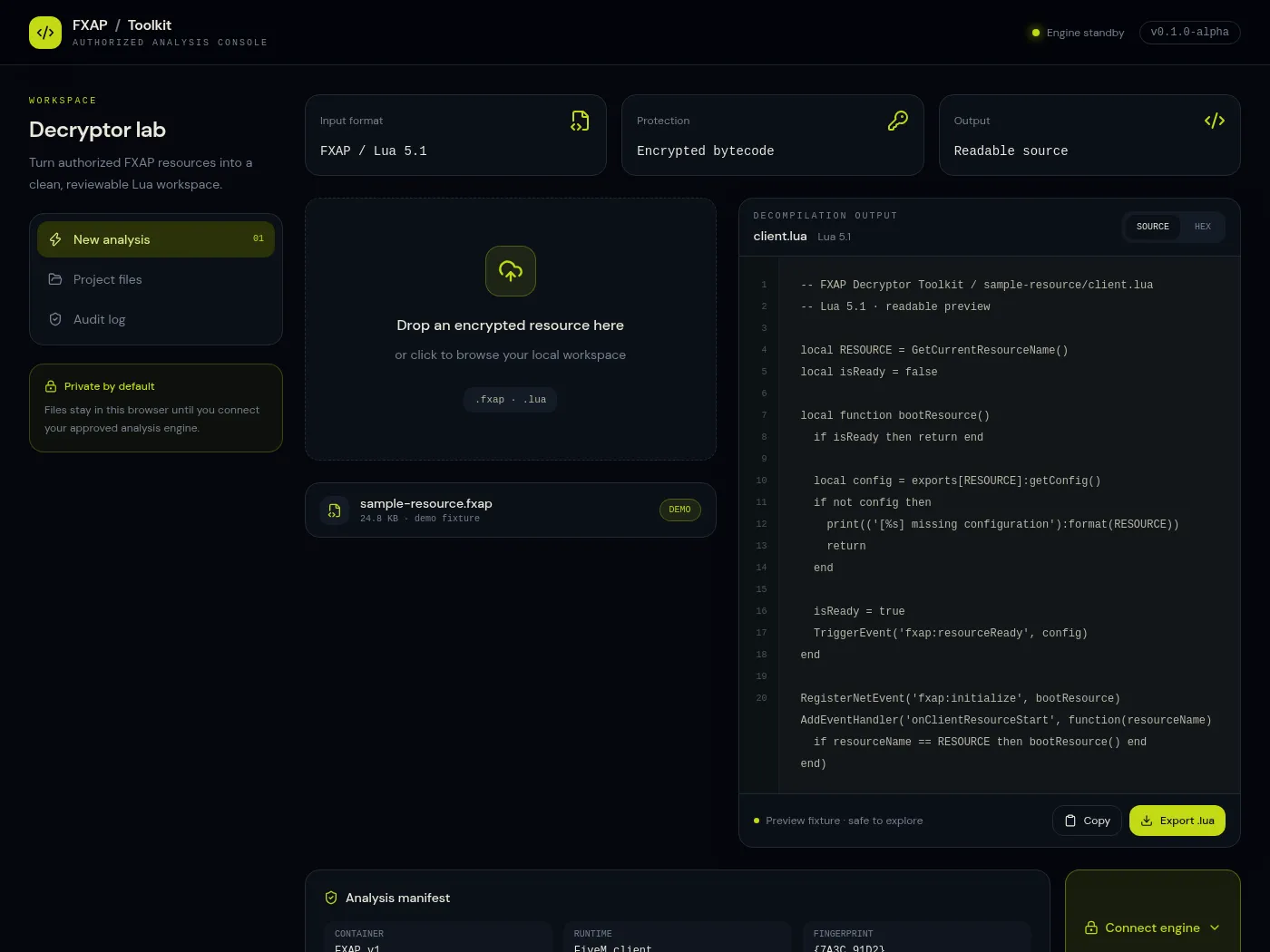 FXAP Decryptor Toolkit