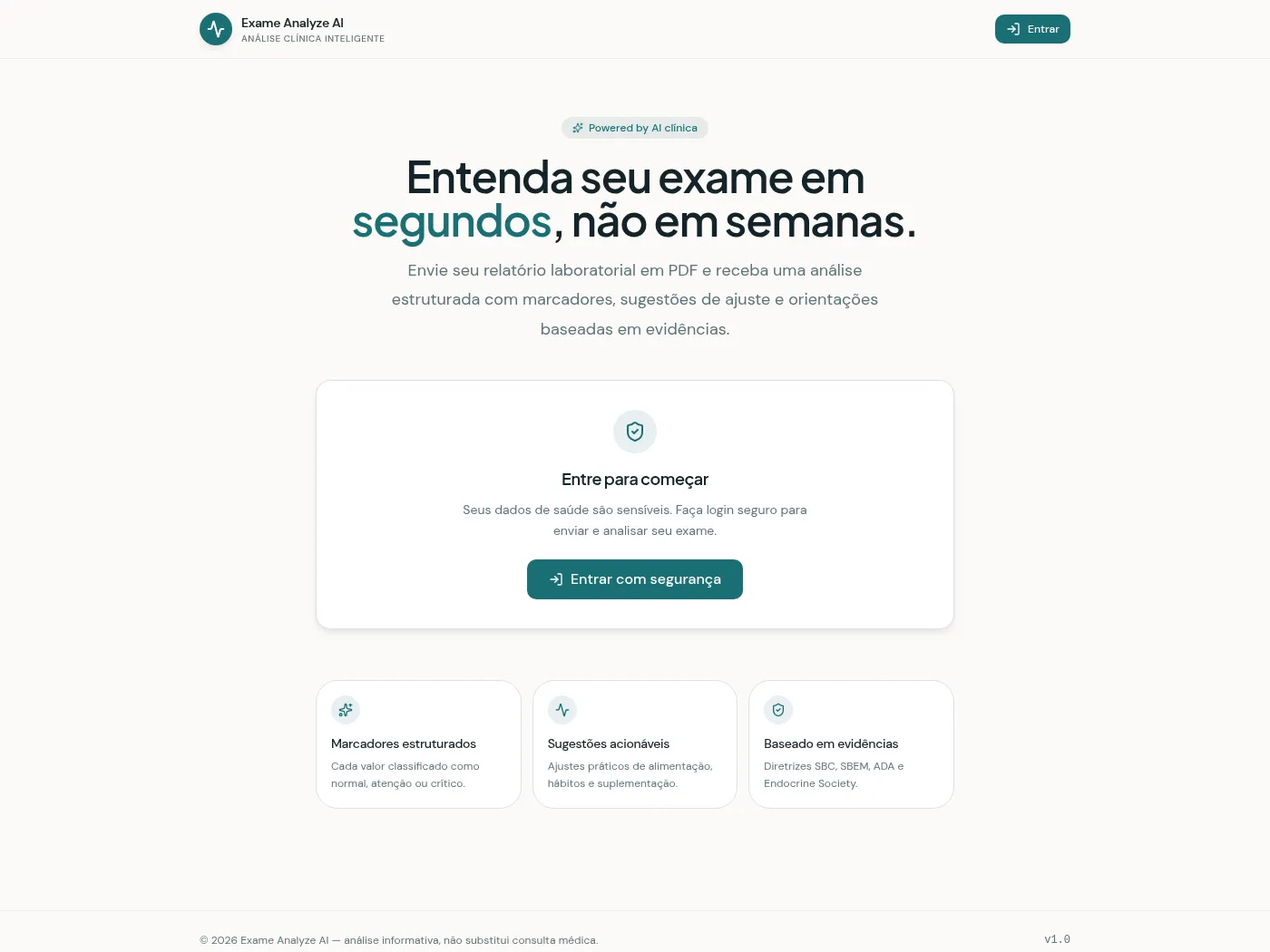 Exame Analyze AI