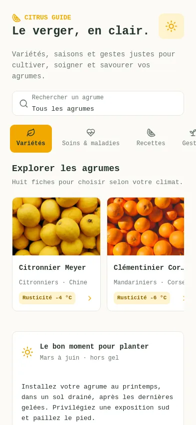 Citrus Guide Mobile