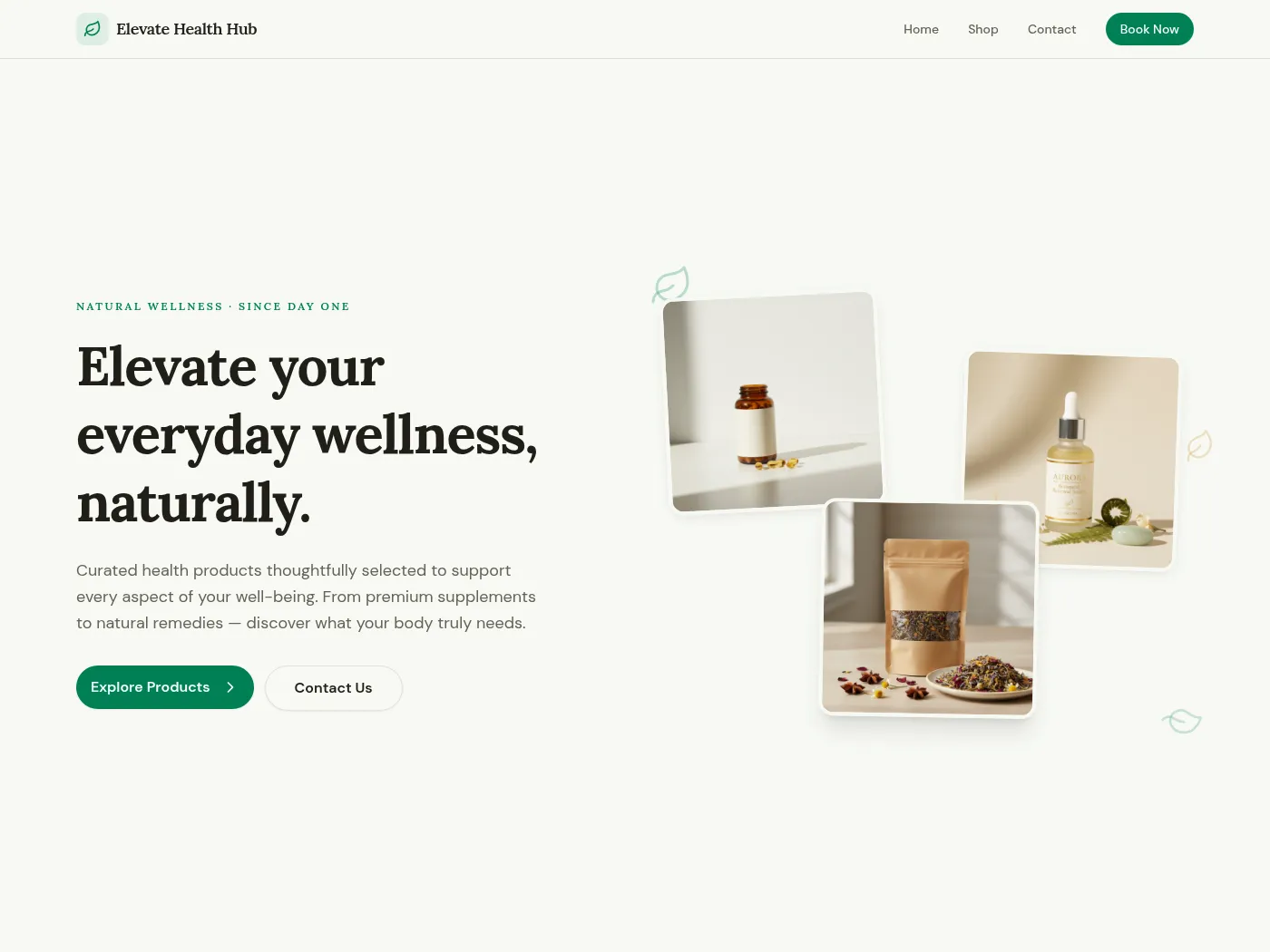 Elevate Health Hub Site