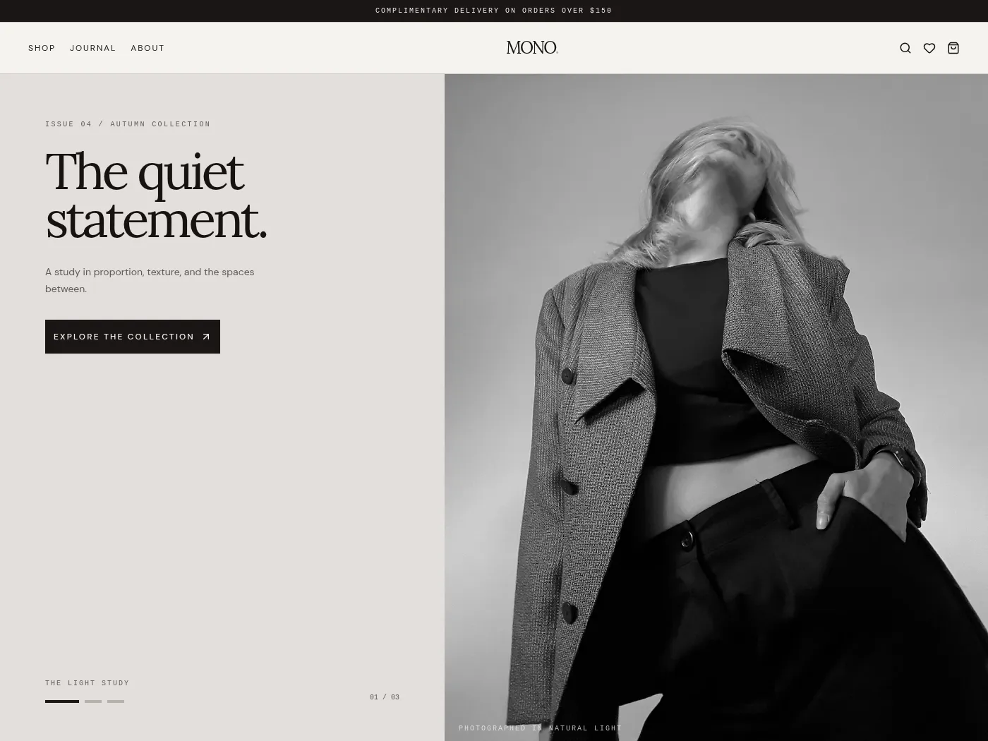 Monochrome E-Com Shop