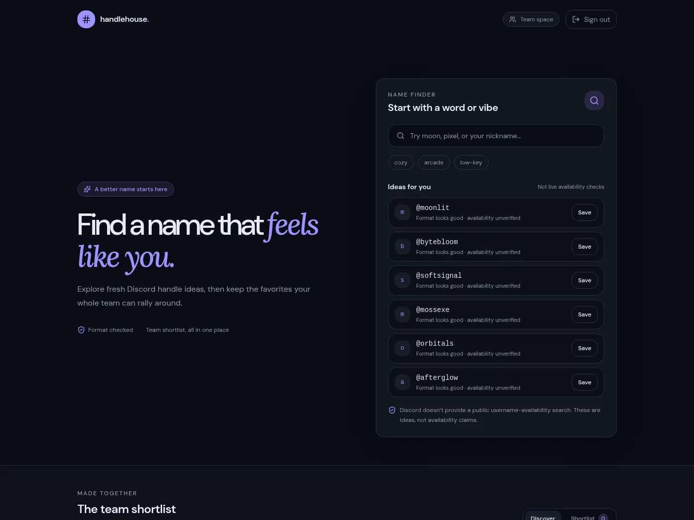 Discord Name Finder