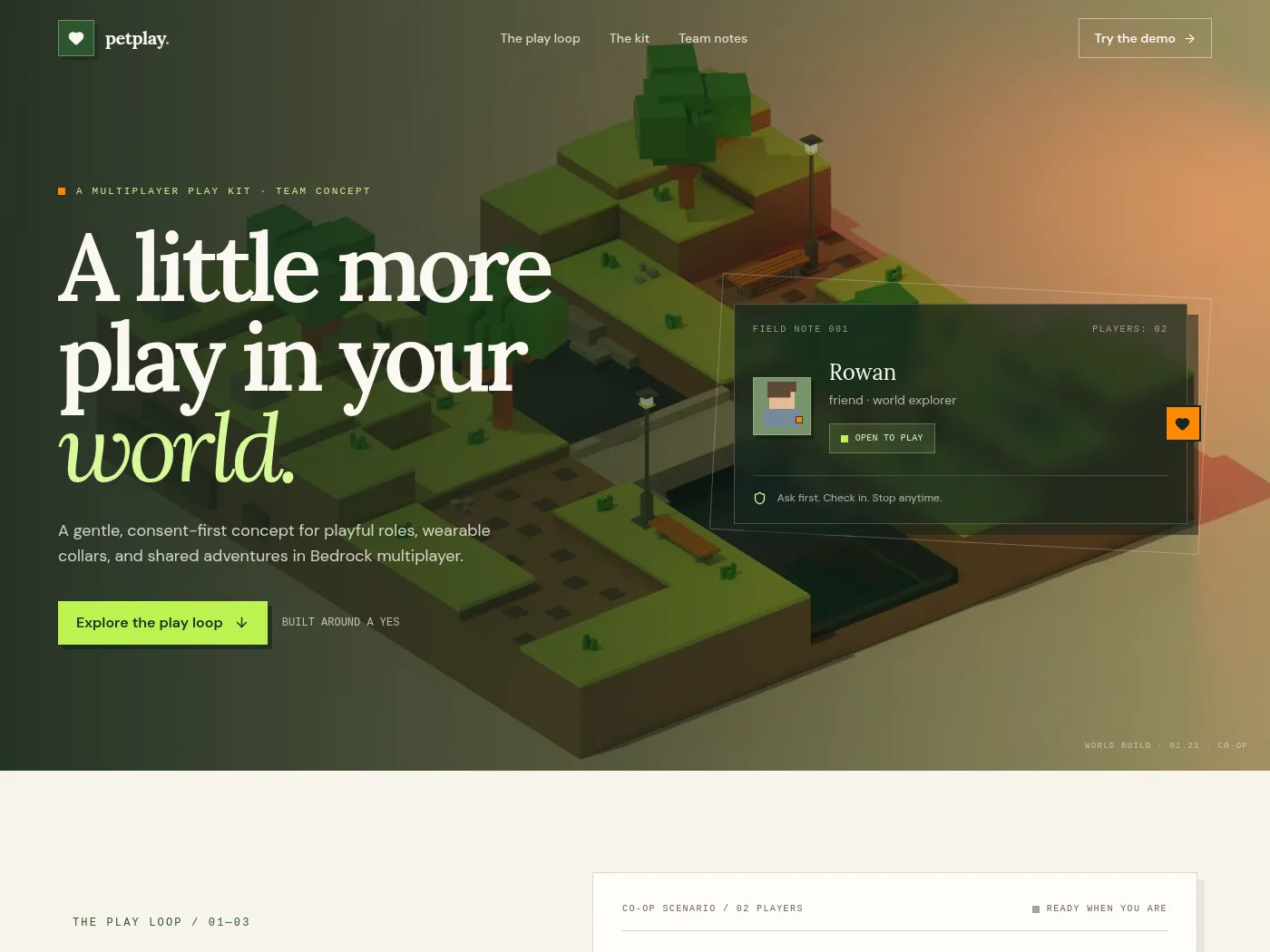 PetPlay Minecraft Add-On
