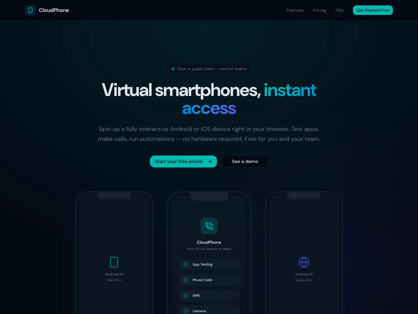 CloudPhone Portal