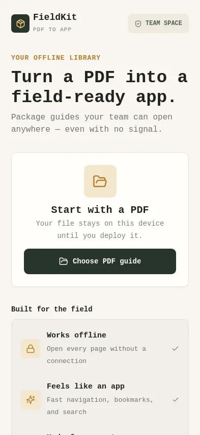 PDF2App Mobile