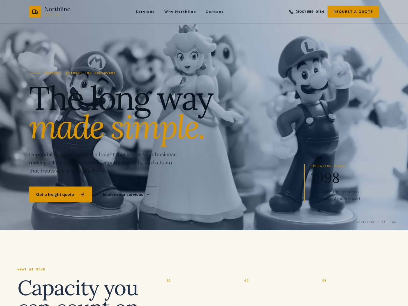 Trucking Business Website