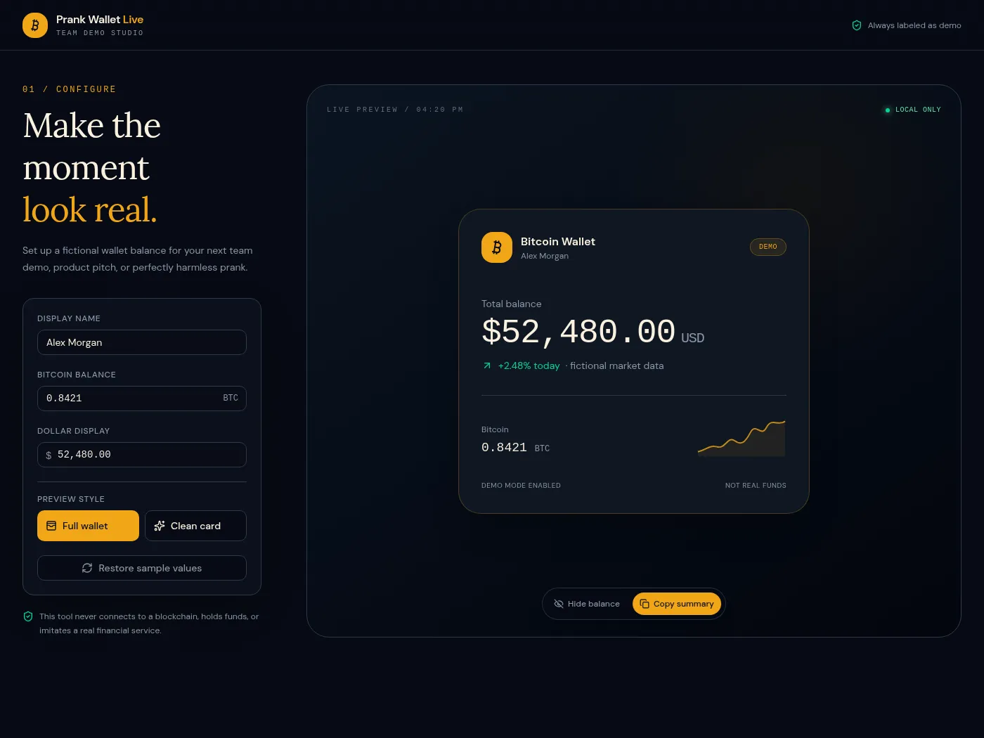 Prank Wallet Live