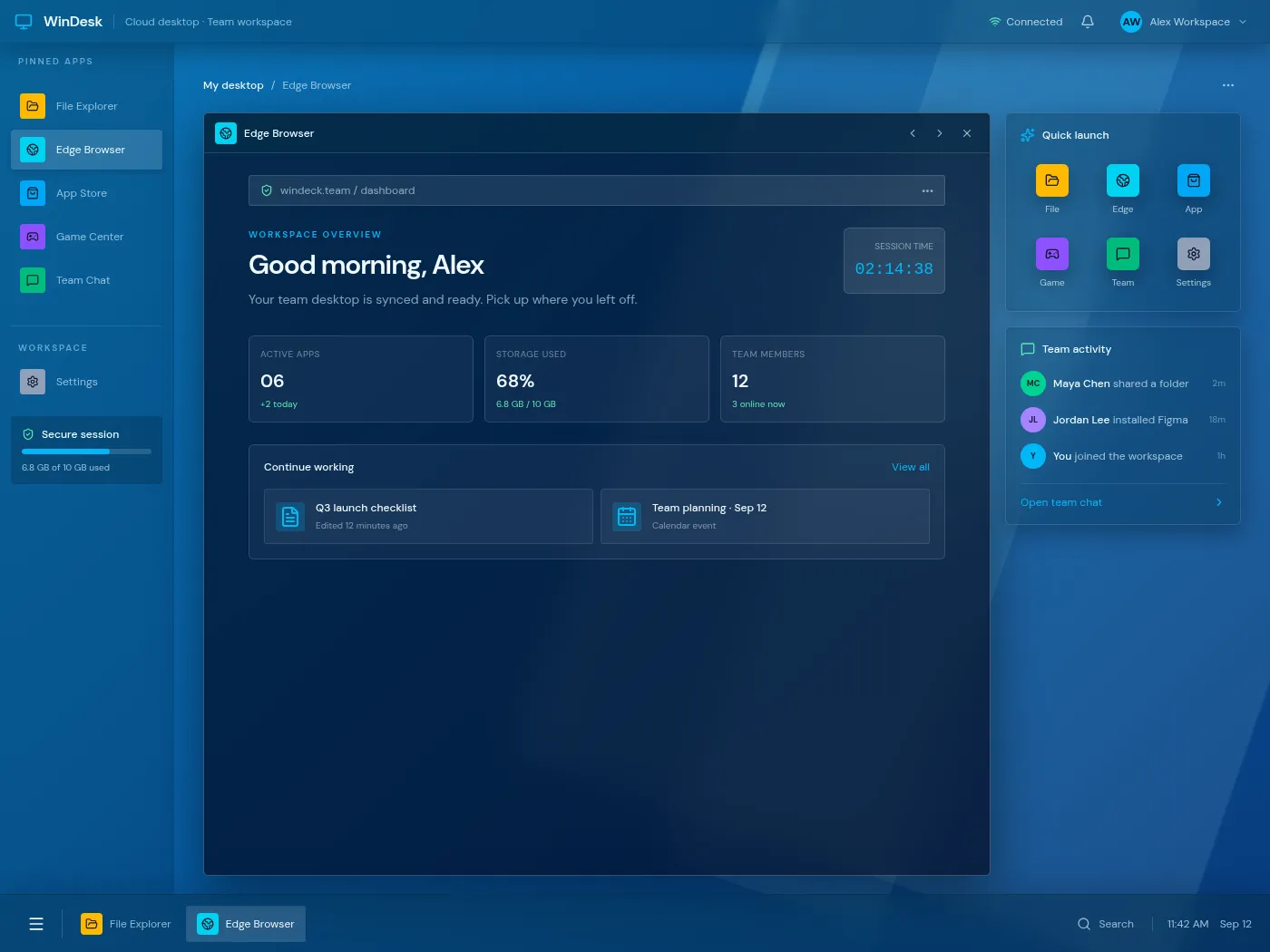 Web Windows 10 Experience
