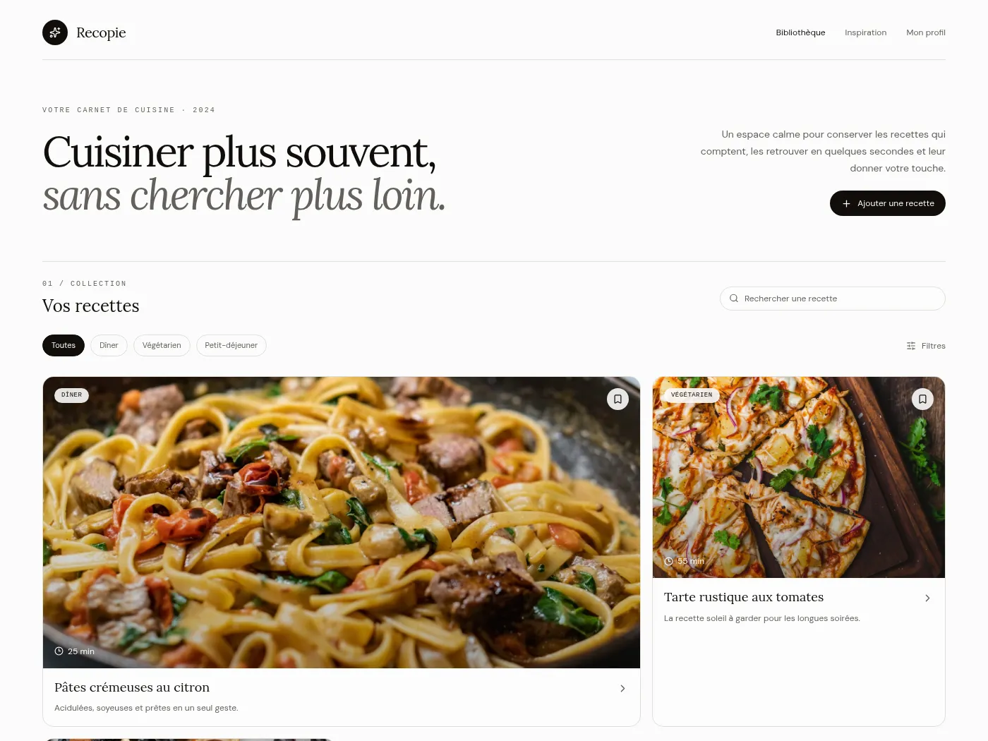 Recopie Recipe App