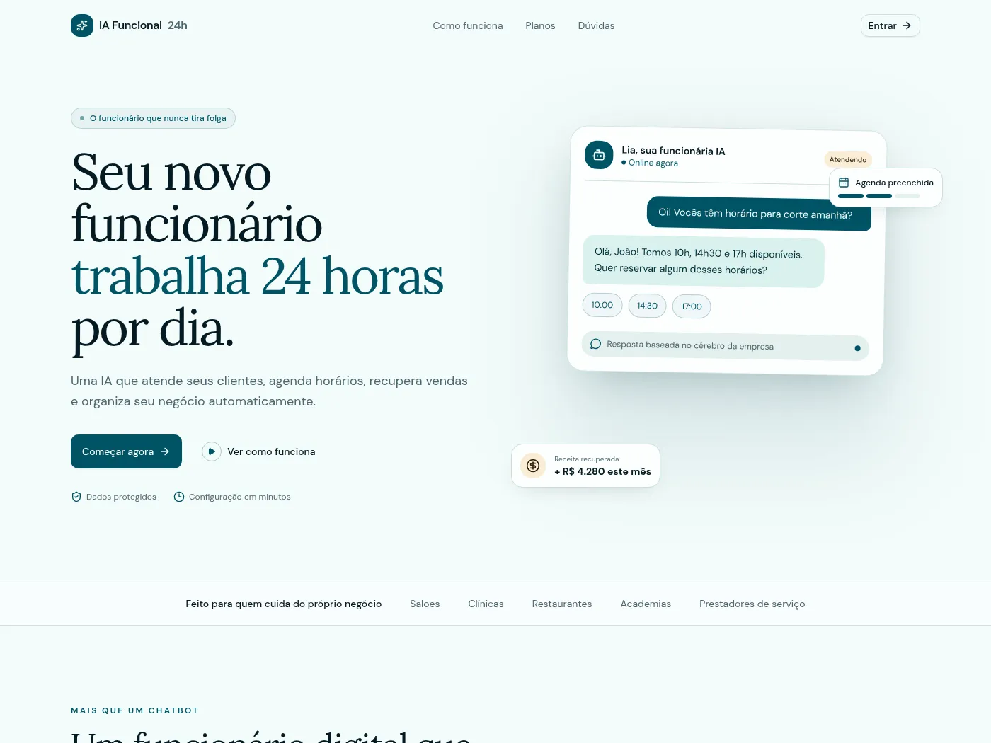 IA Funcional 24h SaaS