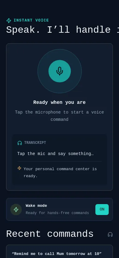 Instant Voice AI Assistant
