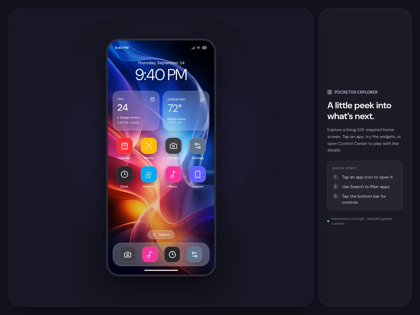 iOS 26 Web Explorer