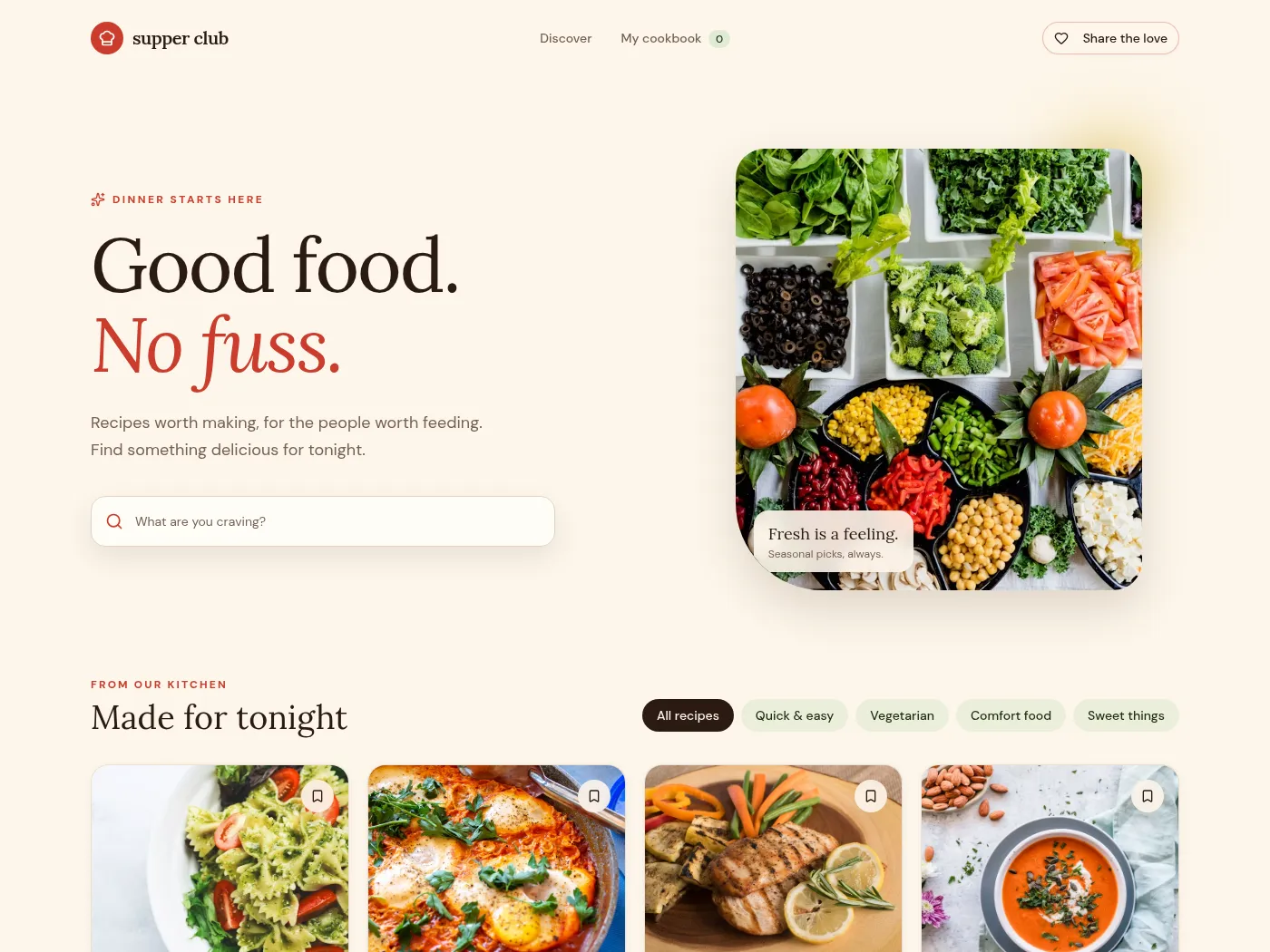 Simple Foodie App