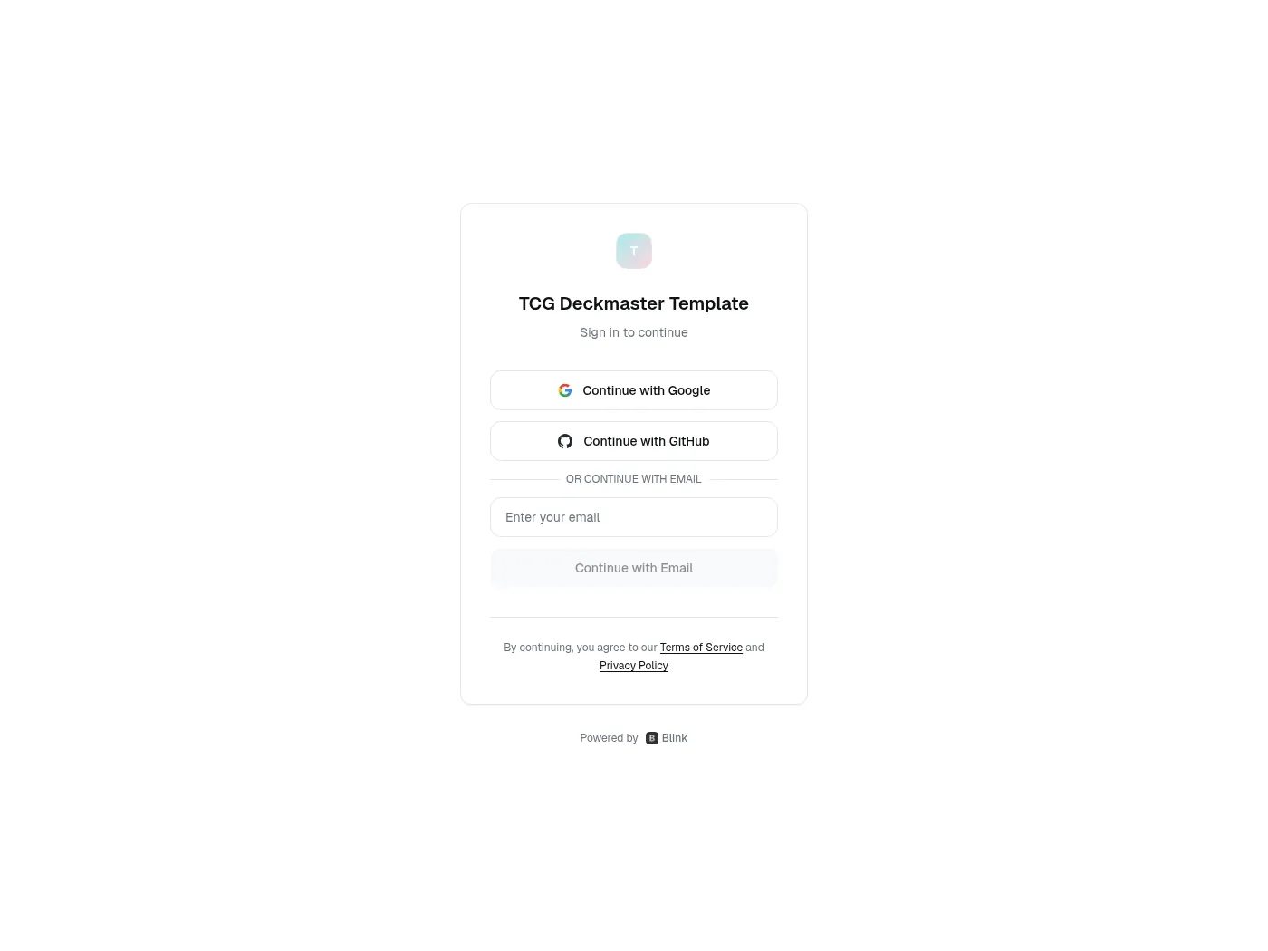 TCG Deckmaster Template