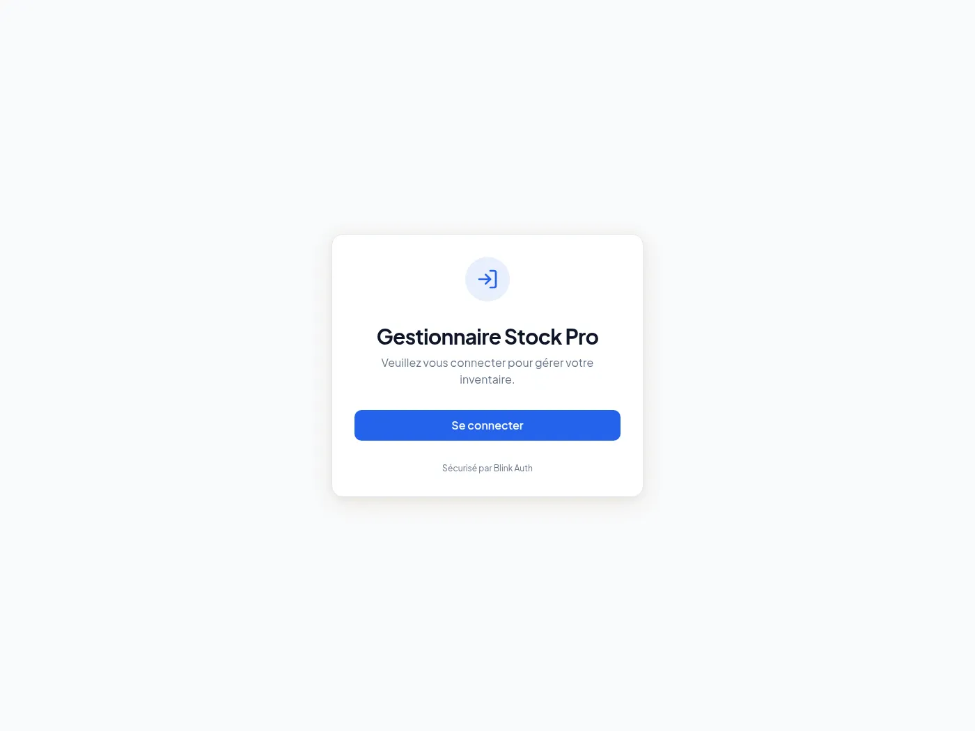 Gestionnaire Stock Pro