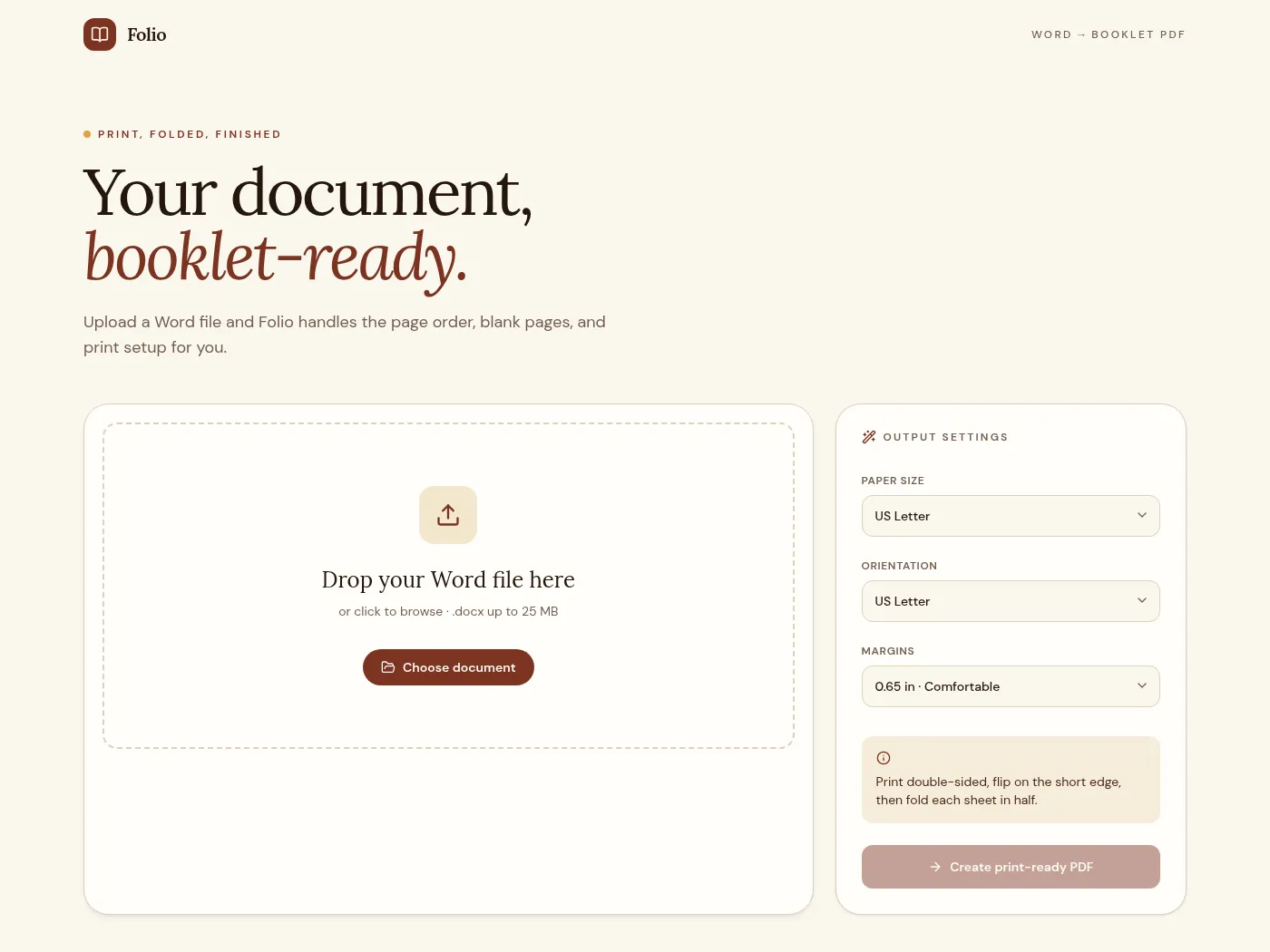 Booklet Maker App