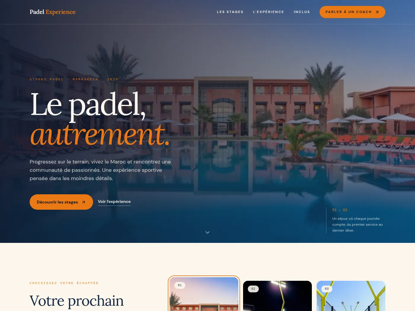 Padel Experience Redesign