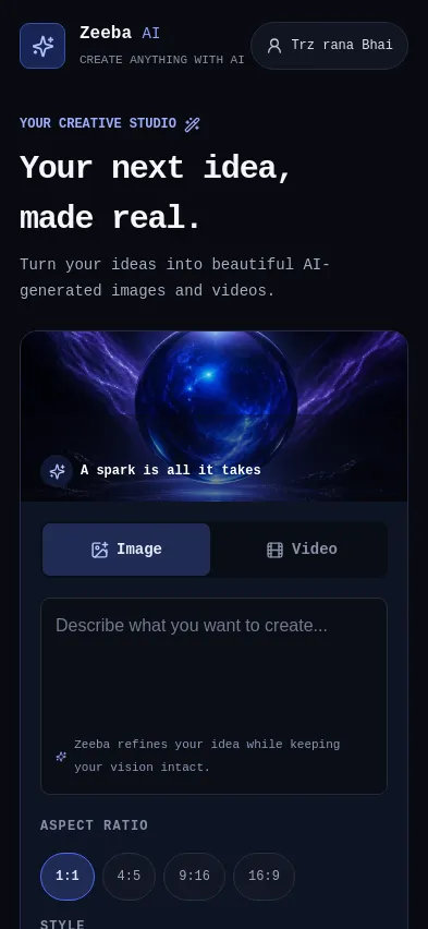 Zeeba AI Studio