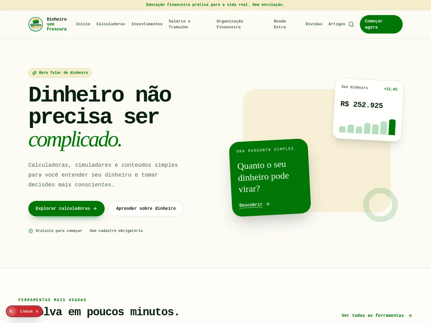 Dinheiro sem Frescura