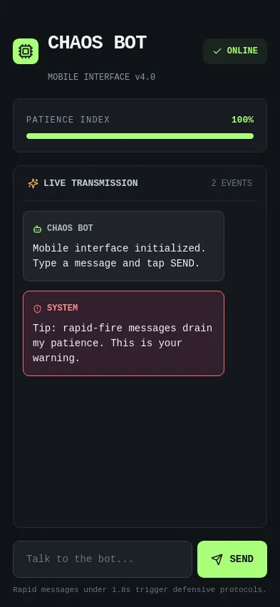 Chaos Bot Mobile