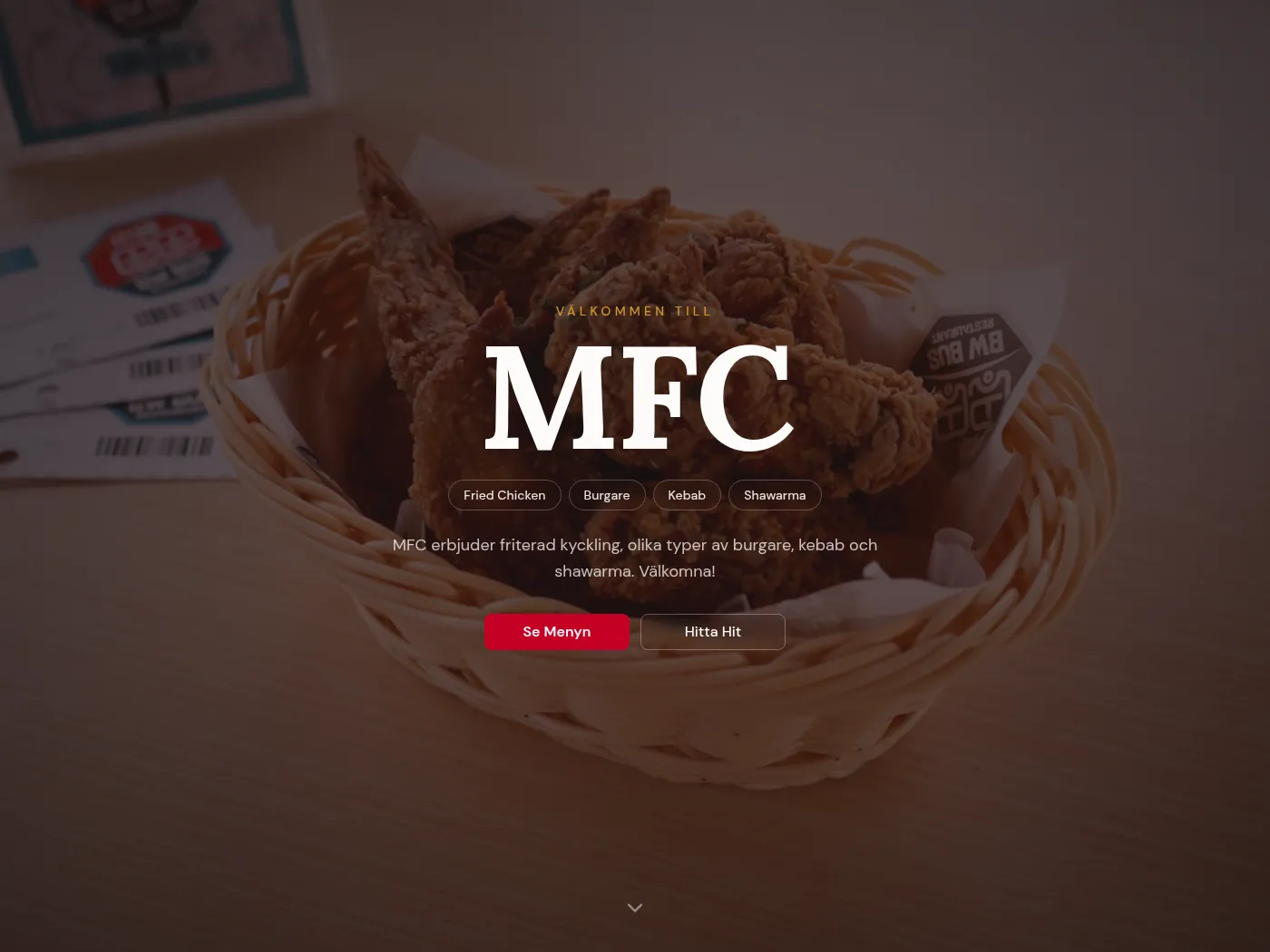 MFC Fried Chicken Website