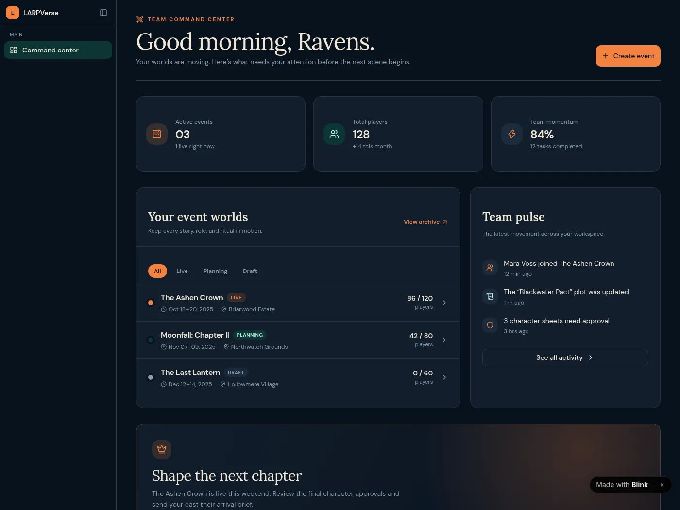 LARPVerse Platform