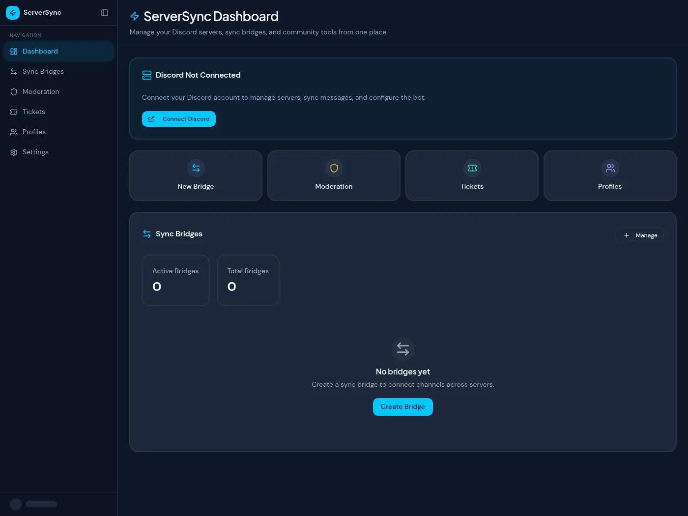 ServerSync Discord Bot