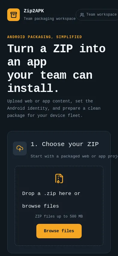 Zip2APK Creator