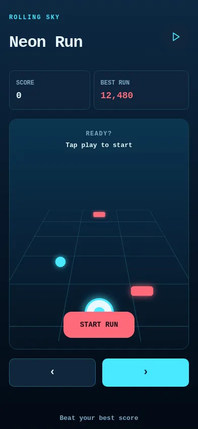 Rolling Sky 3D Mobile