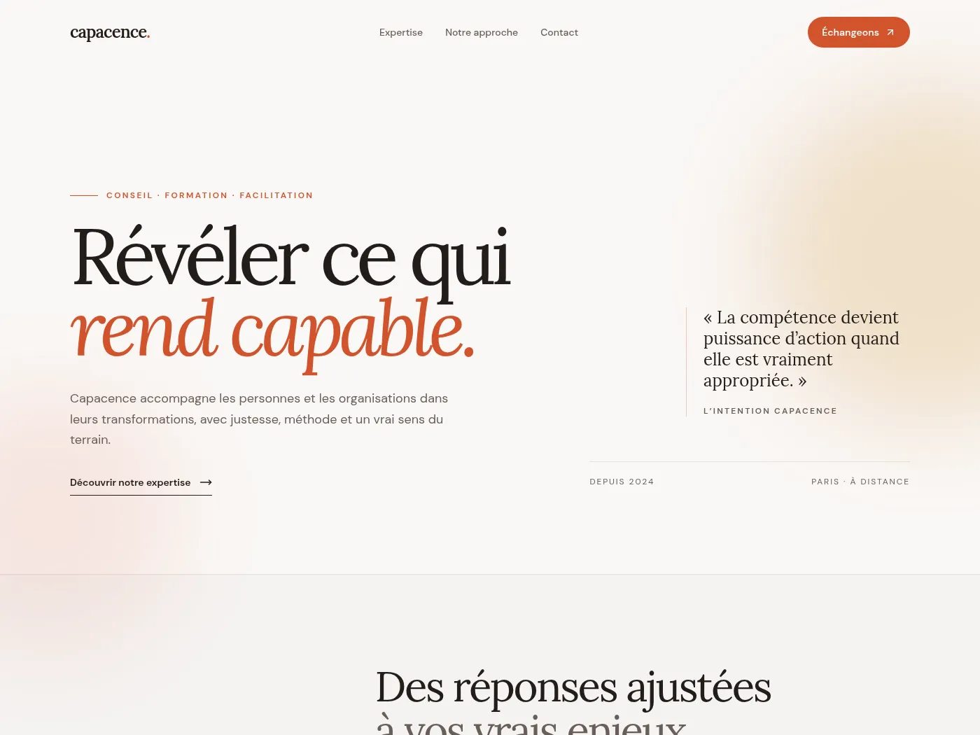 Capacence Web Presence