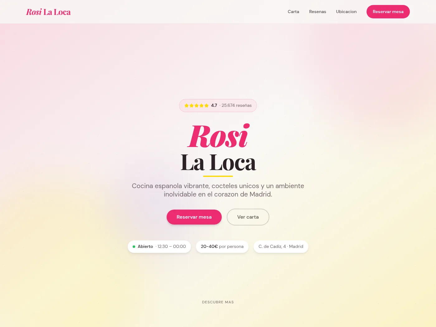 Rosi La Loca Web
