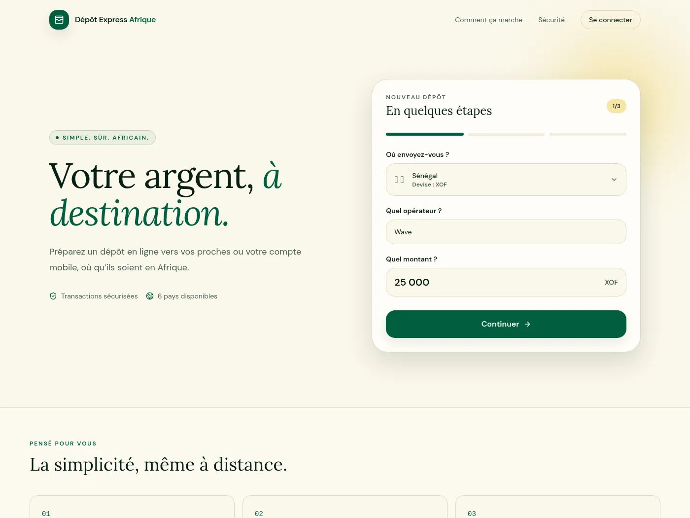 Dépôt Express Afrique