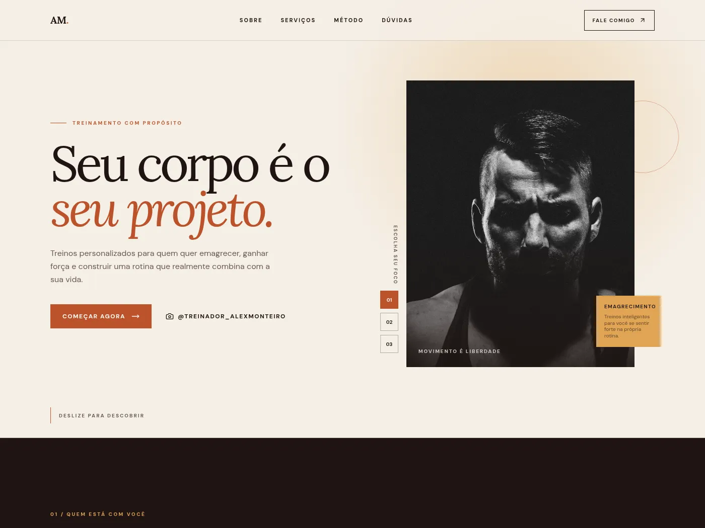 Alex Monteiro Trainer Site
